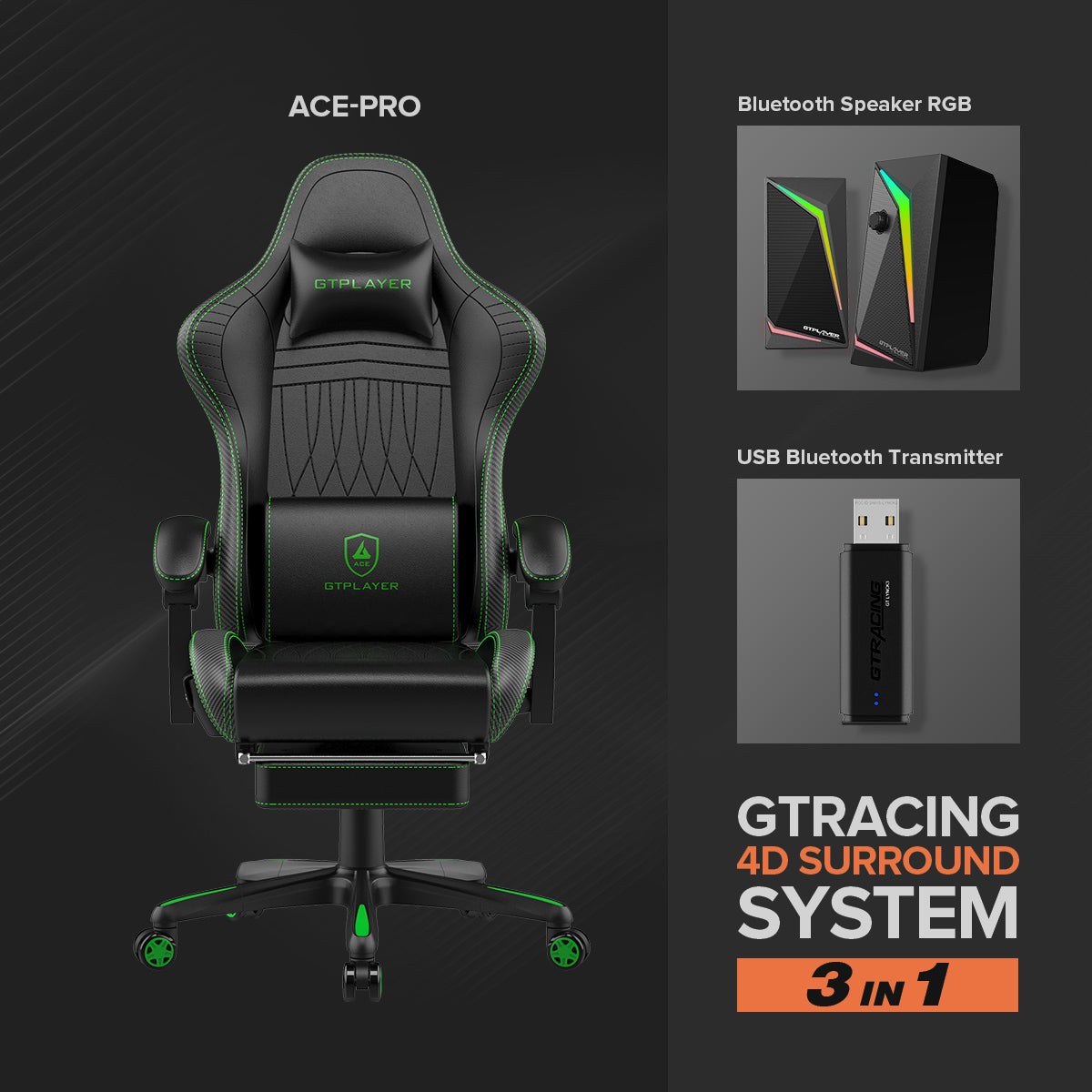 GT Lynck System Pro Ace-Pro Edition | GTRacing Gaming Chair