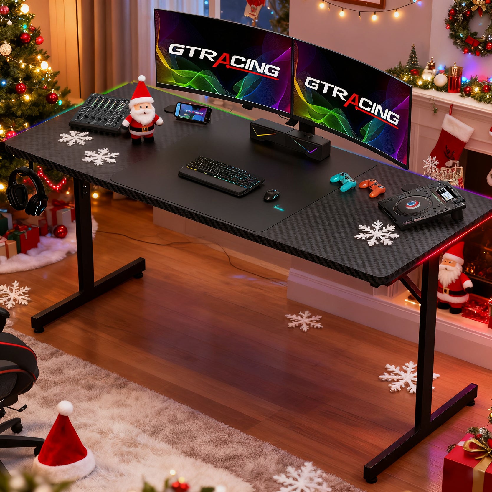 Gaming Computer Desk - GTPlayer US / GTRacing US