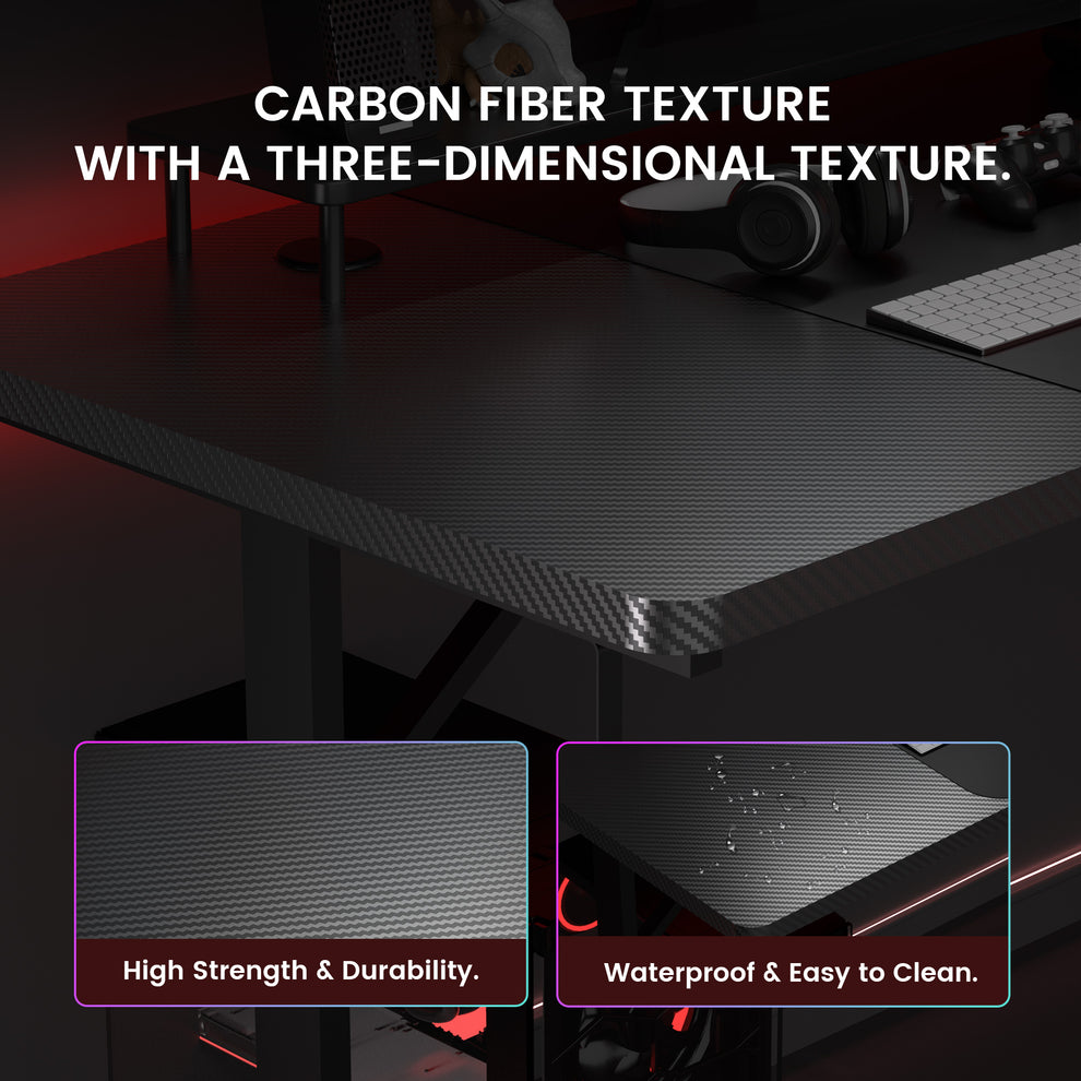 T-Shaped RGB Gaming Desk GTP200