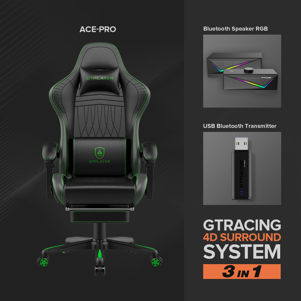 GT Lynck System Pro Ace-Pro Edition | GTRacing Gaming Chair